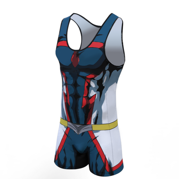 My Hero Academia 'Young All Might ' Men's Powerlifting Singlet ...