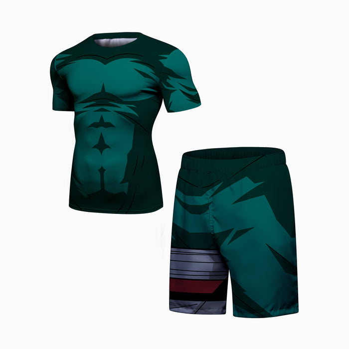 Naruto 'Akatsuki' Elite Short Compression Rash Guard Set — HeroCompression