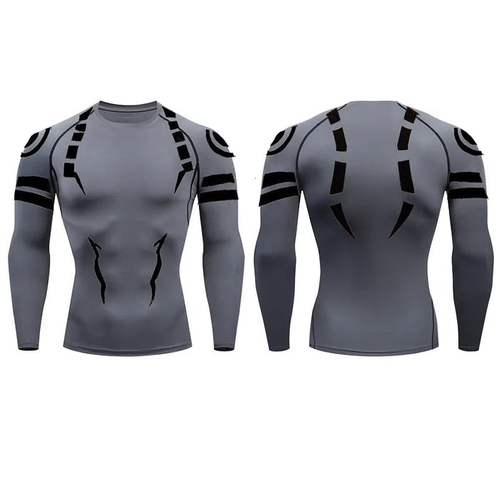 Jujutsu Kaisen 'Sukuna' Long Sleeve Compression Rashguard — HeroCompression