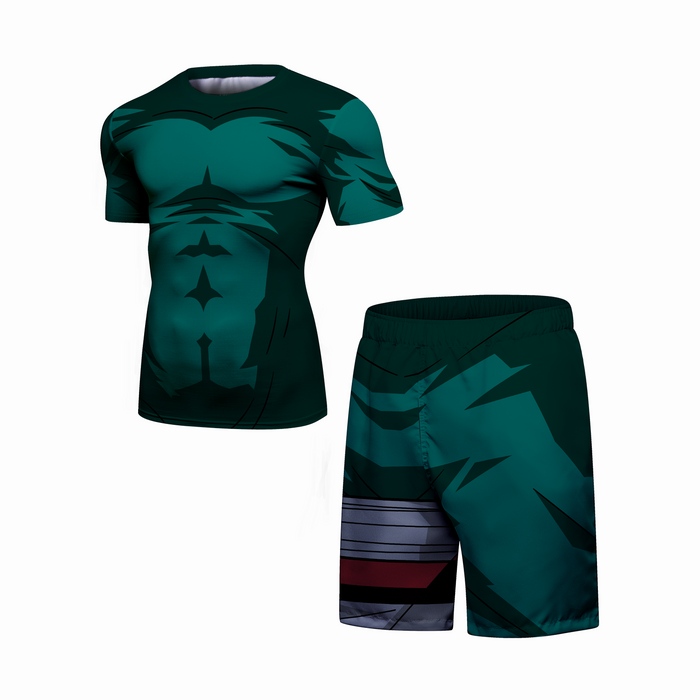 Naruto 'Akatsuki' Elite Short Compression Rash Guard Set — HeroCompression