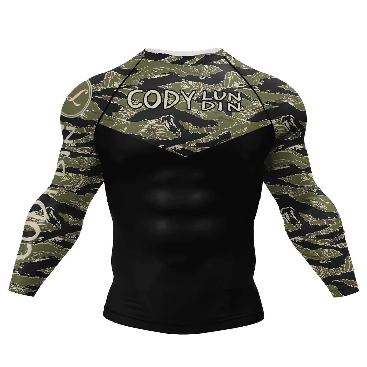 Camouflage 'Army Ranger' Elite Long Sleeve Compression Rashguard ...