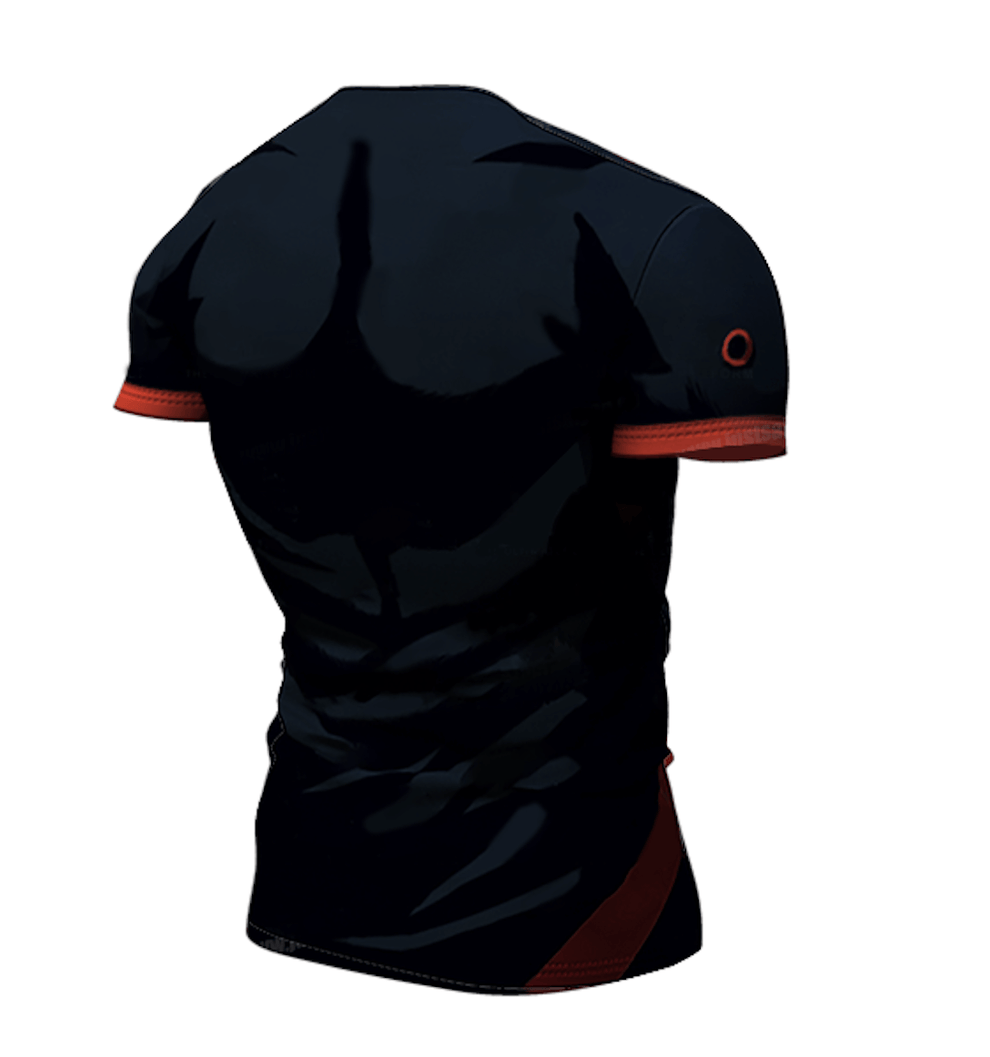 My Hero Academia Compression 'Bakugo' Premium Short Sleeve Rashguard ...