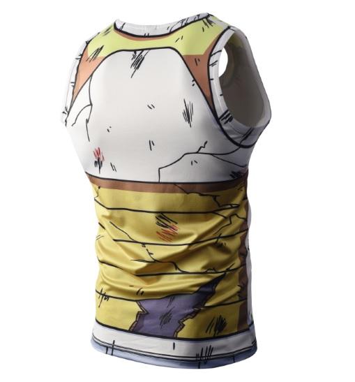 Battle Damaged Vegeta Resurrection F Armor Dragon Ball Z Tank Top ...