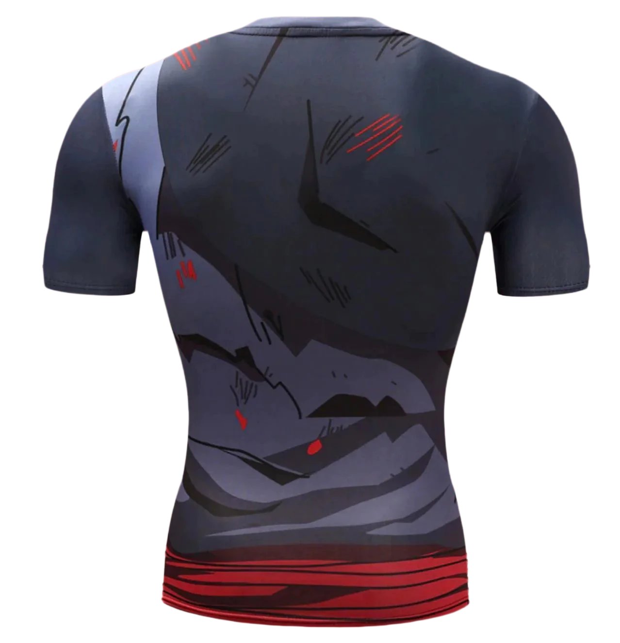 Gohan Super Saiyan Battle Damaged Dragon Ball Z Compression Rash Guard ...