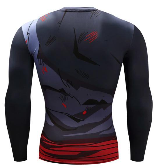 Gohan Super Saiyan Ripped Gi Long Sleeve Dragon Ball Z Compression Ras ...
