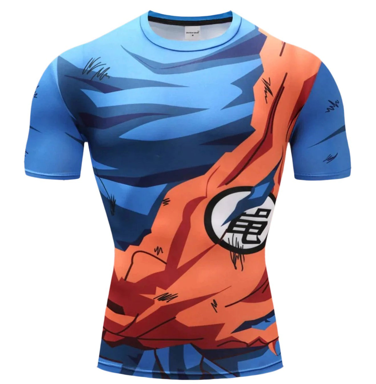 Goku Battle Damaged Dragon Ball Z Compression Rash Guard — HeroCompression