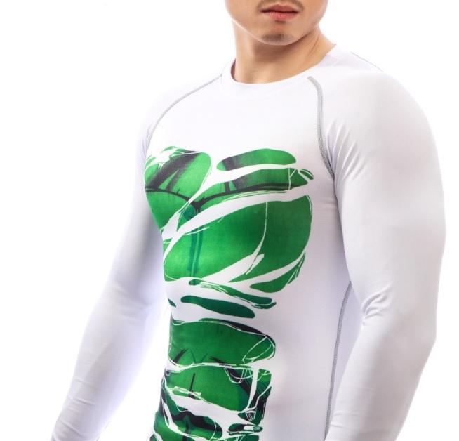 Incredible Hulk "Hero Revealed Comic" Long Sleeve Compression Rash ...