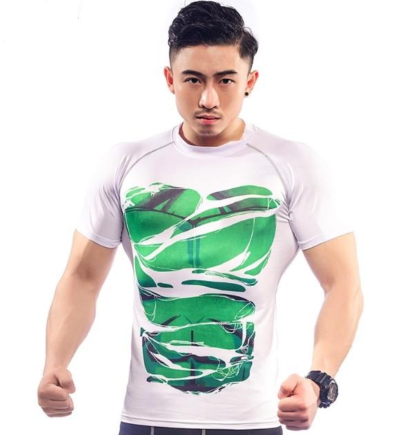 Incredible Hulk "Hero Revealed" Short Sleeve Compression Rash Guard ...