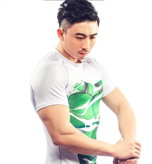 Incredible Hulk "Hero Revealed" Short Sleeve Compression Rash Guard ...