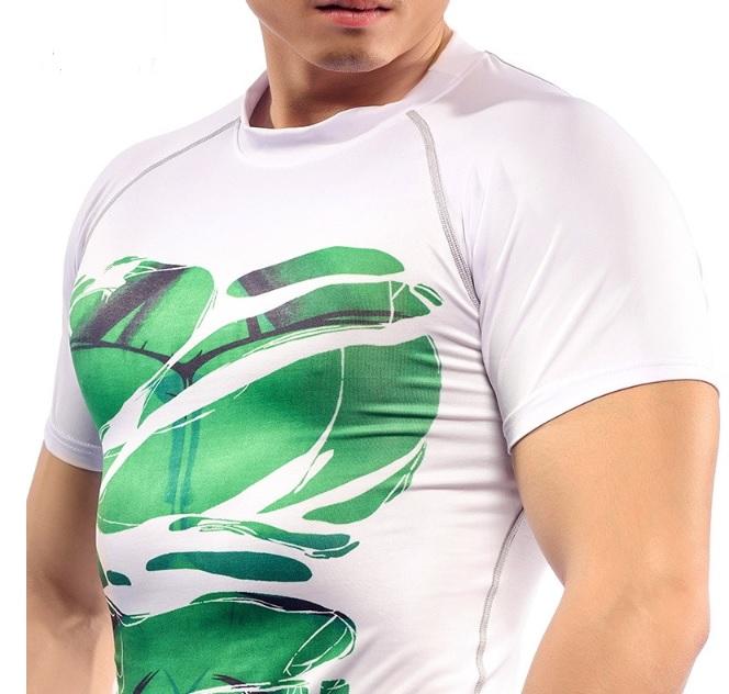 Incredible Hulk "Hero Revealed" Short Sleeve Compression Rash Guard ...
