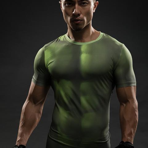 Incredible Hulk "Too Late" Short Sleeve Compression Shirt | RashGuard ...
