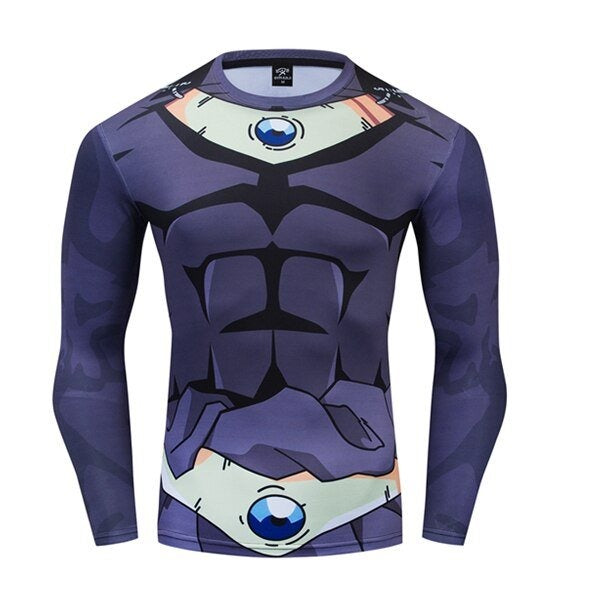 Dragon Ball Z Compression 'Onyx Broly' Premium Long Sleeve Rashguard ...
