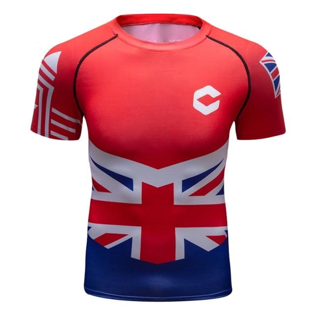 Warrior Compression 'Union Jacket' Elite Short Sleeve RashGuard ...