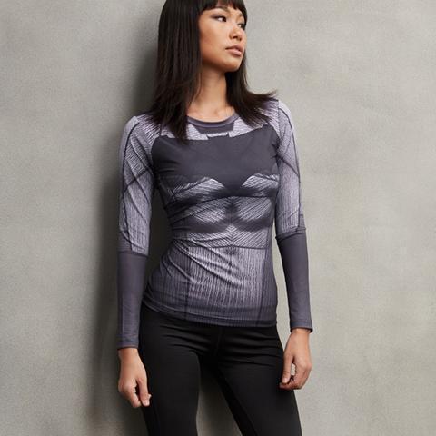 Batman Animated Women's Long Sleeve Compression Rash Guard ...