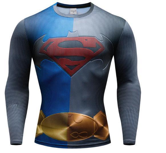 Batman 'Batman Vs Superman' Premium Dri-Fit Long Sleeve Rash Guard ...