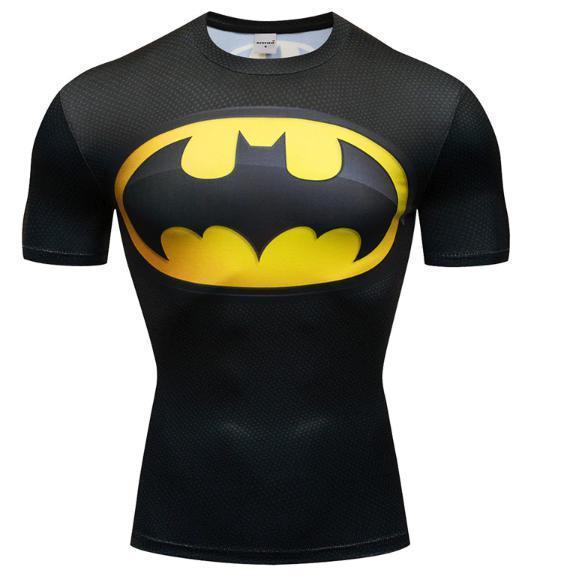 Batman 'Tim Burton' Premium Dri-Fit Short Sleeve Rash Guard ...