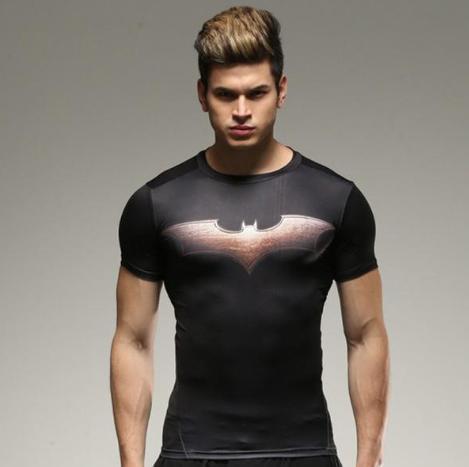 Batman 'Year One' Compression Short Sleeve Rash Guard — HeroCompression