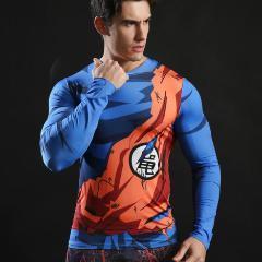 Goku Battle Damaged Dragon Ball Z Compression Rash Guard ...