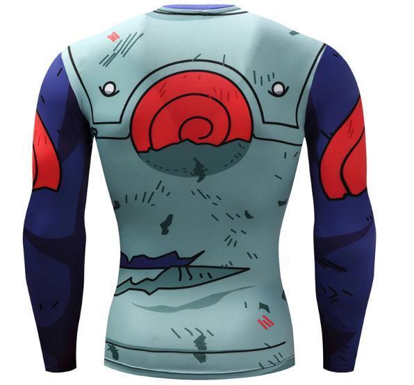 Naruto Kakashi 'Battle Damaged Armor' Long Sleeve Compression Rash Gua ...