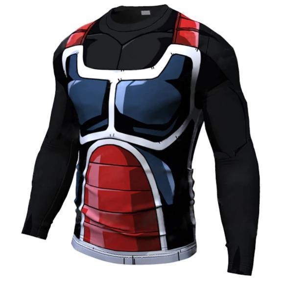 Onyx Rouge Armor Dragon Ball Z Long Sleeve Premium Dri Fit Rash Guard ...