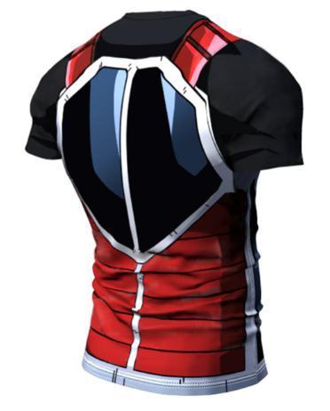 Onyx Rouge Armor Dragon Ball Z Short Sleeve Premium Dri Fit Rash Guard ...