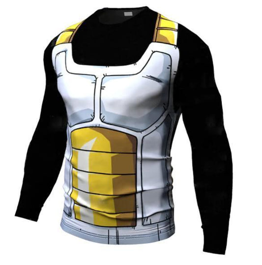Onyx Vegeta Cell Armor Dragon Ball Z Long Sleeve Dri Fit RashGuard ...