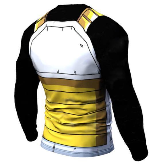 Onyx Vegeta Cell Armor Dragon Ball Z Long Sleeve Dri Fit RashGuard ...