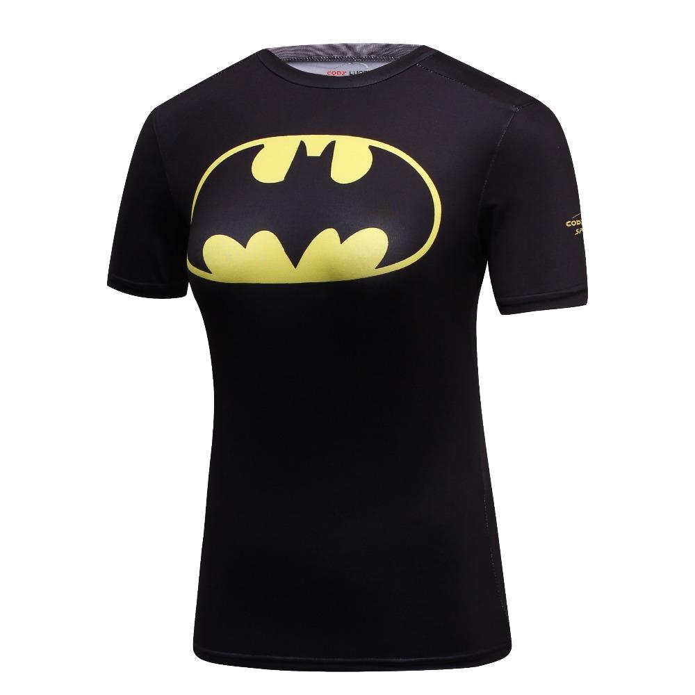 Women's Batman Compression 'Tim Burton' Short Sleeve Rashguard ...