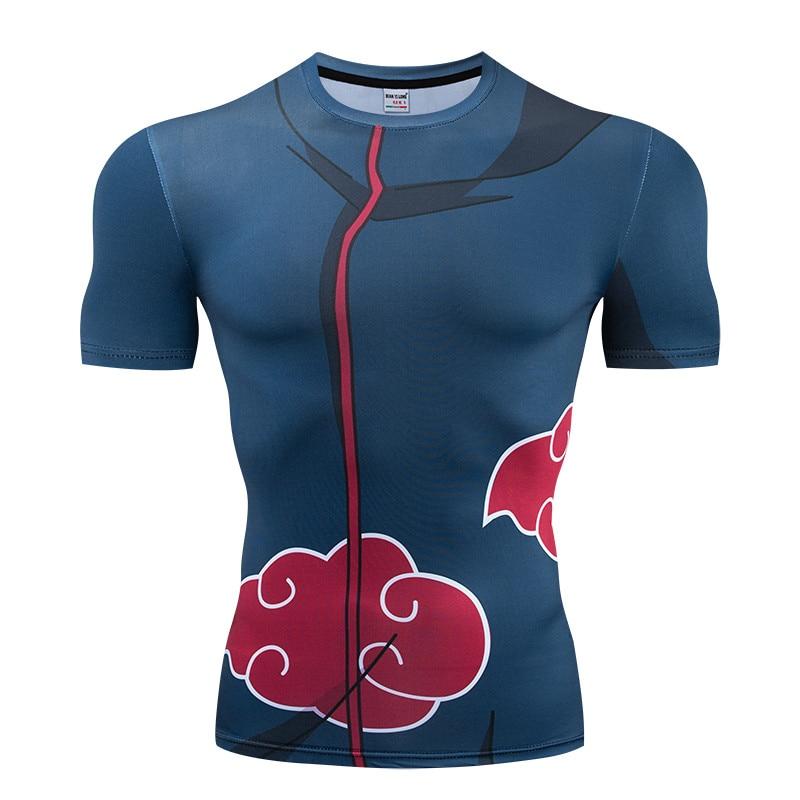 Naruto 'Akatsuki' Short Sleeve Compression Rash Guard — HeroCompression