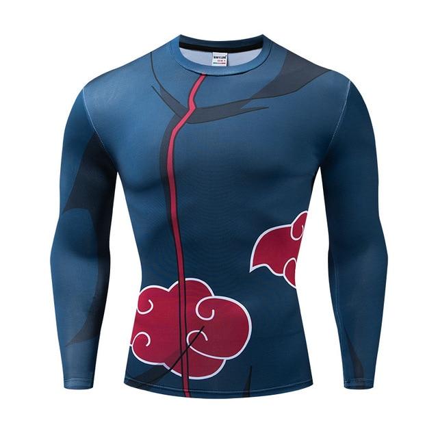 Naruto 'Akatsuki' Long Sleeve Compression Rash Guard — HeroCompression