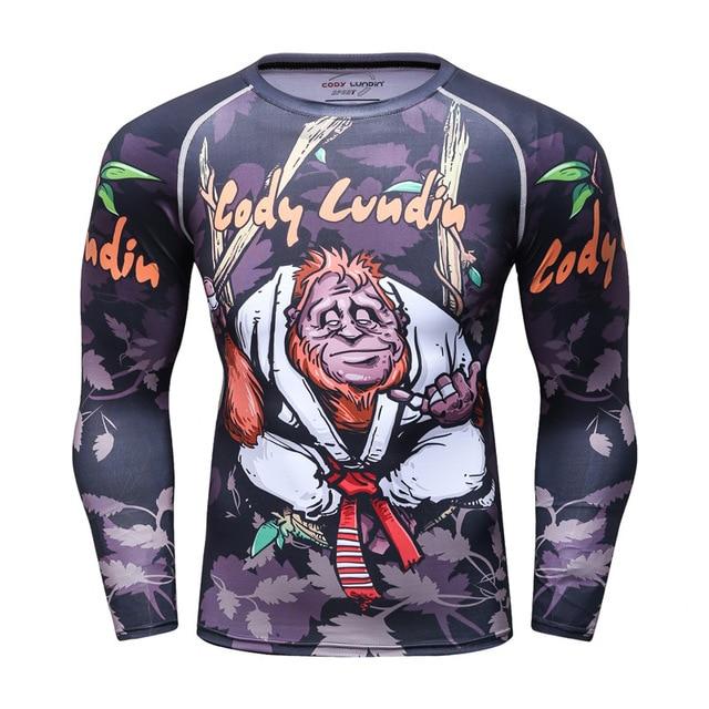 Gorilla Compression 'Red Belt' Elite Long Sleeve Rashguard ...