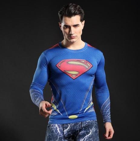 Superman "A Nation Divided" Long Sleeve Compression Rashguard ...