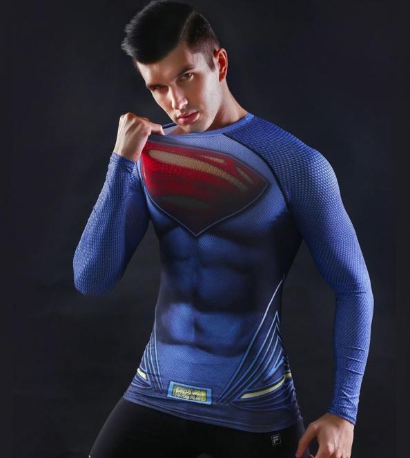 Superman "Man Of Steel" Compression Long Sleeve Rashguard – HeroCompression