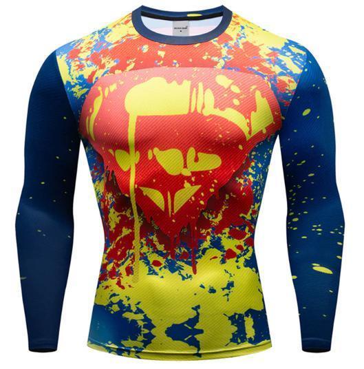 Superman "Paintball" Premium Dri-Fit Long Sleeve Rashguard ...