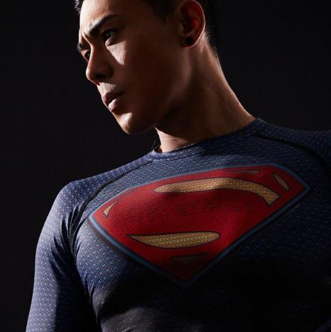Superman "Young Justice" Compression Short Sleeve Rashguard ...