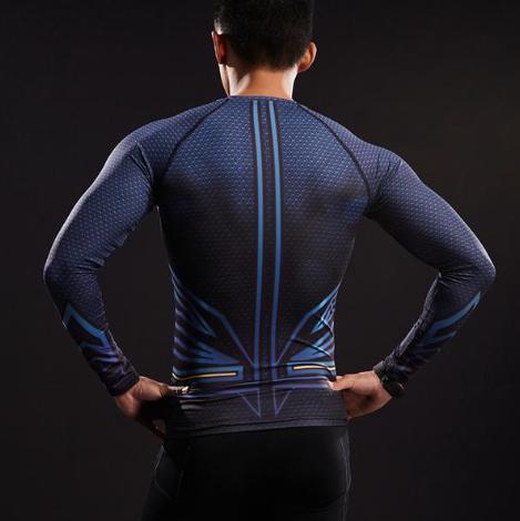 Superman "Young Justice" Long Sleeve Compression Rashguard ...