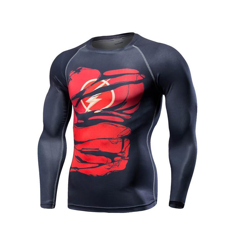 The Flash "Hero Revealed" Long Sleeve Compression Rash Guard — HeroCompression