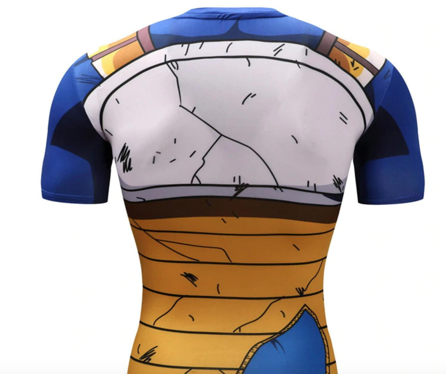 Vegeta Battle Damaged Armor Dragon Ball Z Compression Rash Guard ...